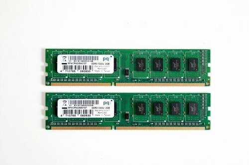 Оперативная память DDR3 4GB PQ1 (2GB х 2шт)