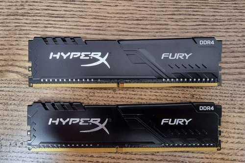 Оперативная память Kingston HyperX fury Black 16гб