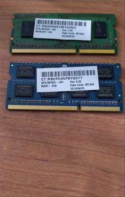 Оперативная память ddr3 для ноутбука sodimm