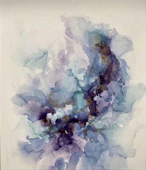 Картина в технике алкогольные чернила