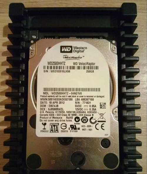 HDD 3.5" 250Гб. WD VelociRaptor 2500hhtz