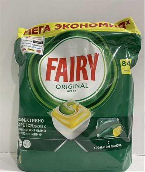 Капсулы для посудомоечных машин Fairy