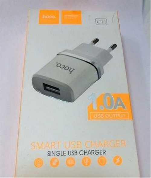 Зарядное уст-во Носо C11 1.0A Smart USB Charger