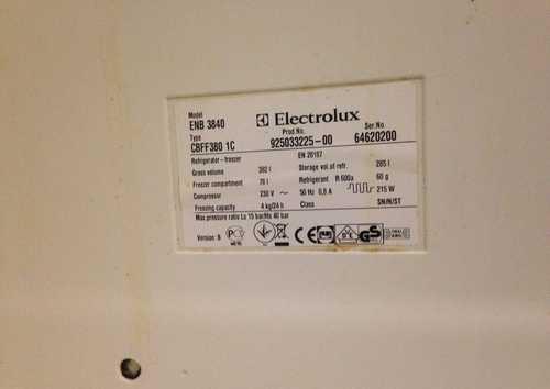 Холодильник Electrolux ENB-3840
