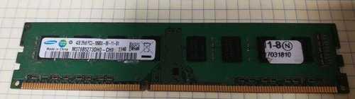 Оперативная память Samsung 4 гб DDR3 1333 мгц CL9