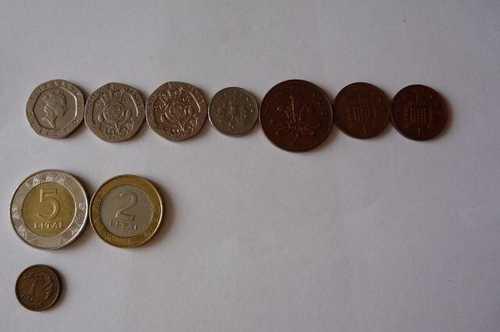 Монеты Англии,Литвы,Польши