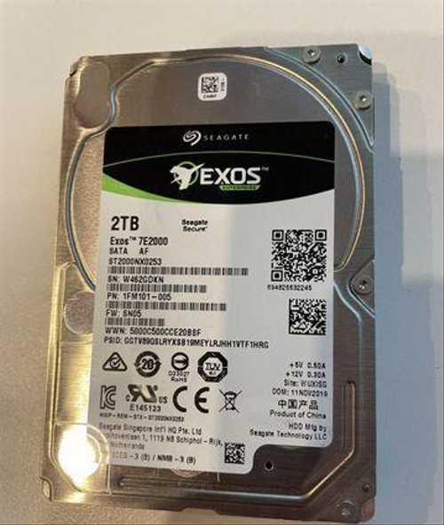 Жесткий диск Seagate Exos 7E2000 2Tb - 2 шт