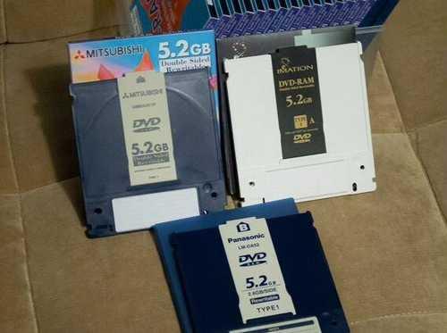 DVD-RAM Type I картриджи 5,2 Gb 20 штук