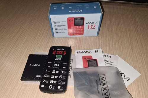 Сотовый телефон "Бабушкофон" maxvi B2 черный