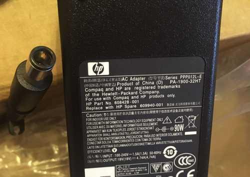 HP PPP012L-E 19V 4.74A блок питания