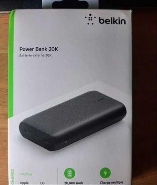 Внешний аккумулятор Belkin boost charge USB-C 20К