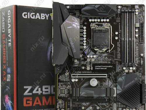 Материнская плата gigabyte z490 gaming x ax