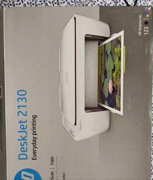 Мфу HP DeskJet 2130 принтер-сканер-копир