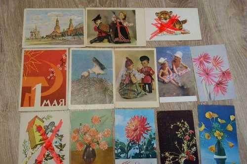 Открытки советские СССР 1960-1990 гг