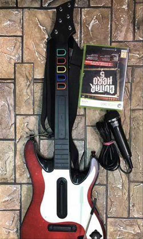 Игра Guitar Hero 5 для Xbox 360\В комплекте