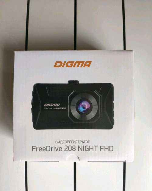 Видеорегистратор digma freedrive 208 dual night fhd black монтаж