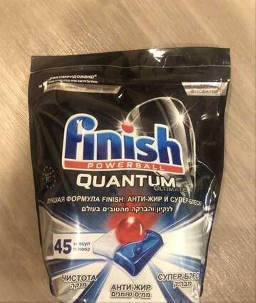 Капсулы Finish Quantum для посудомоечных 45 шт