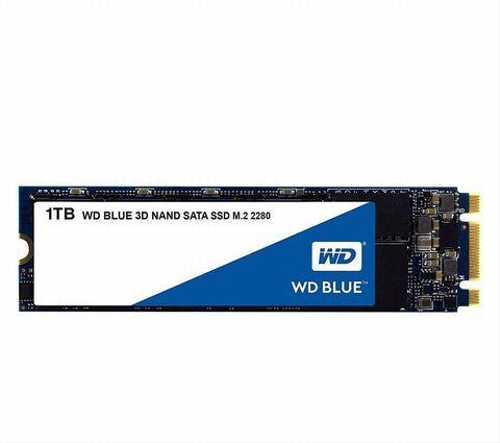 SSD накопитель WD Blue WDS100T2B0B 1тб 1TB