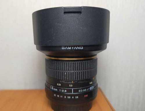 Samyang 14mm f2.8 Canon EF