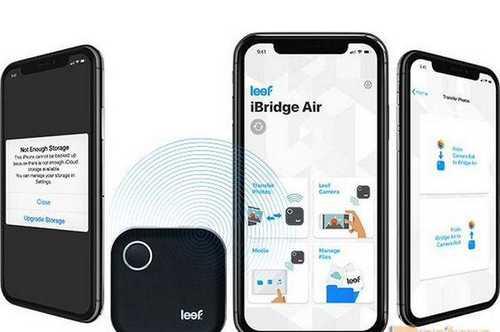 Флеш-накопитель WiFi 32GB Leef iBridge Air черный