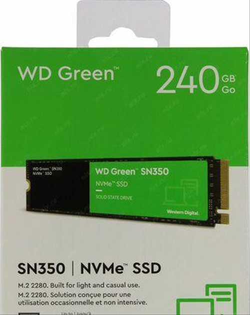 240 гб Внутренний SSD диск Western Digital Green S