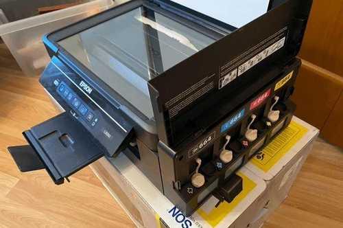 Цветной принтер с системой непрерывных чернил