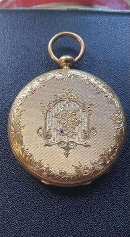 Часы карманные корпус старинные золото 18 карат