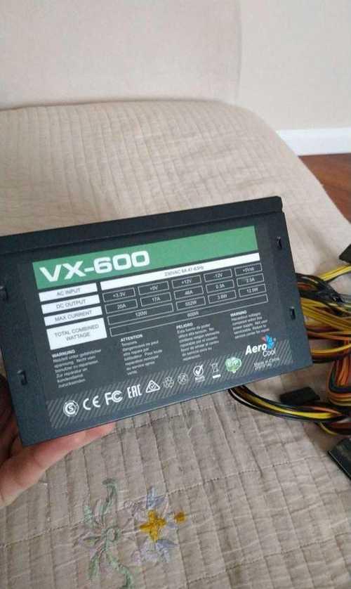 Блок питания aerocool VX-600