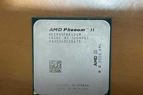 Процессор Atlon phenom 2 x4 965 BE 4 ядра 3.4 Ghz