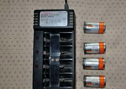 Зарядное устройство для AAA AA C D 6F22 + аккумы