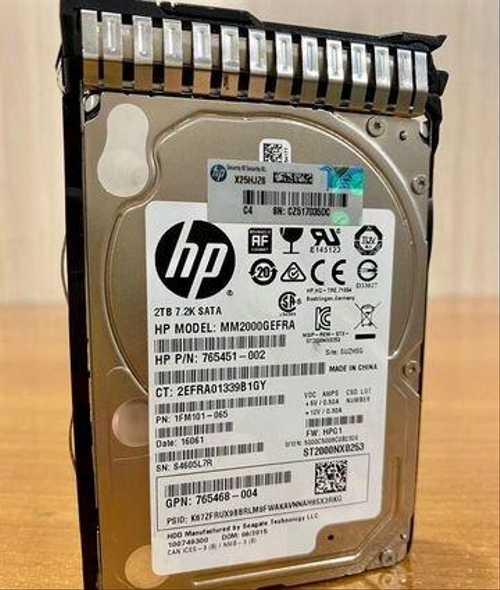 Жесткий диск HPE 2Tb 765455-B21 765869-001