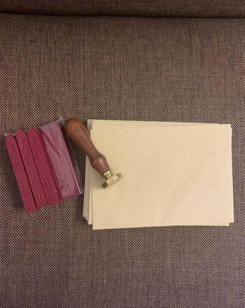 Набор конверт, печать и сургуч