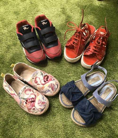 Кроссы Reebok,сандалии Stella McCartney,30р HM эсп