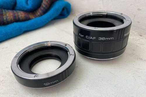Продаю комплект макро колец для Canon 12мм, 36 мм
