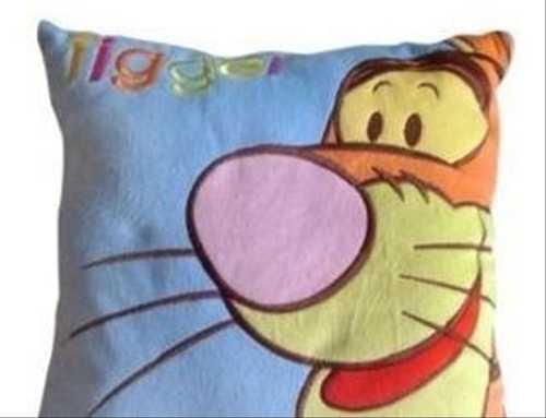 Подушка диванная Тигра - голубая
