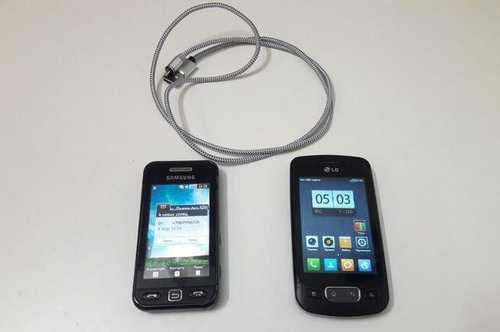 Смартфон LG Optimus One P500+Samsung GT-S5230