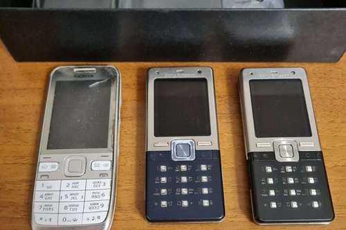 Sony Ericsson T650i и Nokia E52