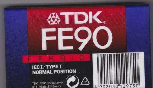 Аудиокассета TDK FE 90