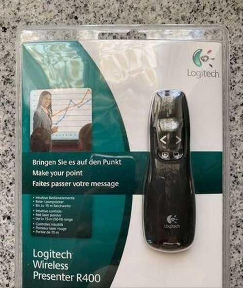 Лазерная указка презентер Logitech Wireless R400