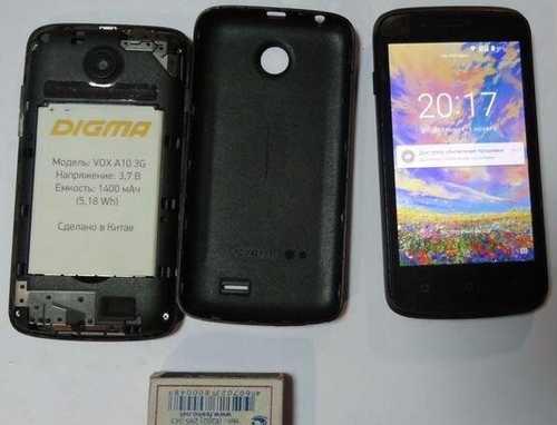 Сенсорный смартфон 4.2" Digma VOX A10 3G бу