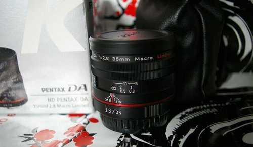 Объектив Pentax HD 35mm F2.8 Macro limited black