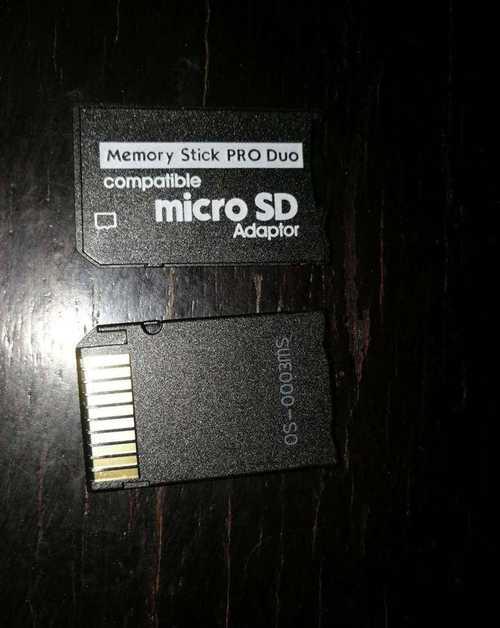 Адаптер переходник psp memory stick pro duo