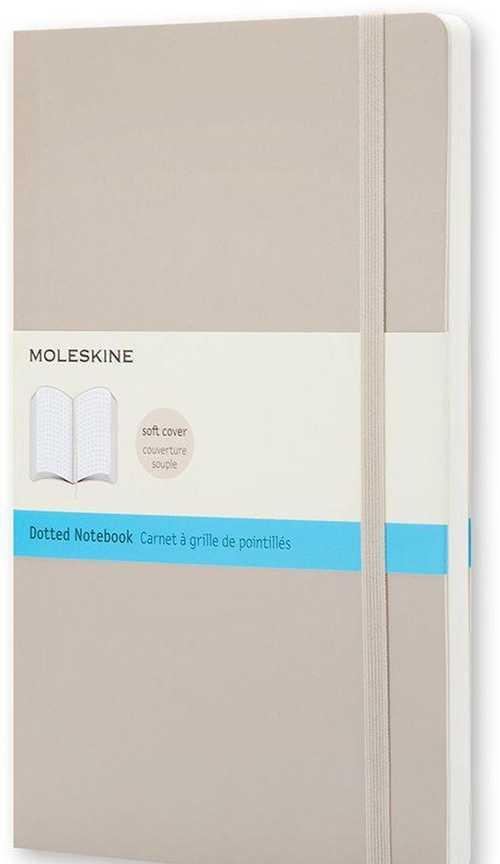Новый бежевый Moleskine Classic Large Soft в точку