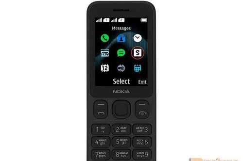 Сотовый телефон Nokia 125 витринный 2SIM, черный