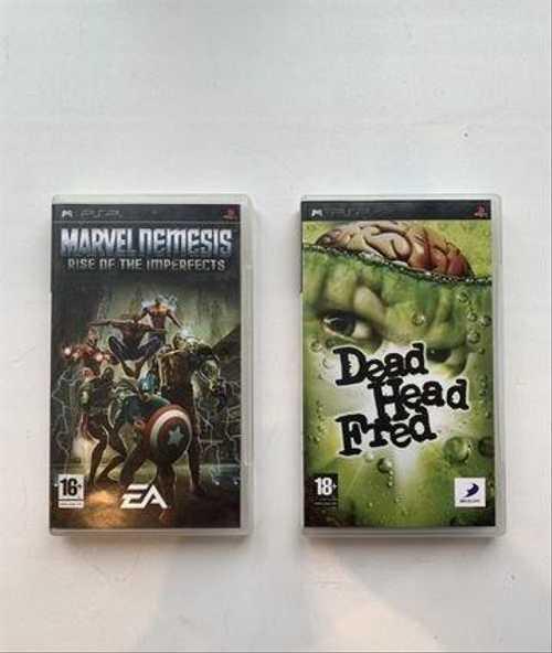 Игры на PSP (Marvel Nemesis, Ded Head Fred)