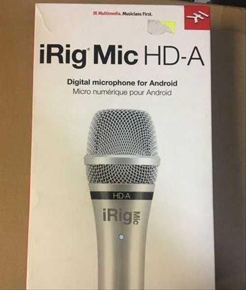 IK multimedia irig MIC HD-A микрофон новый