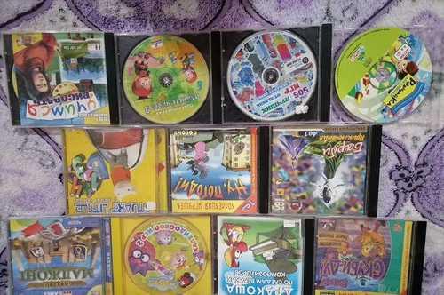 DVD и CD диски с детскими играми