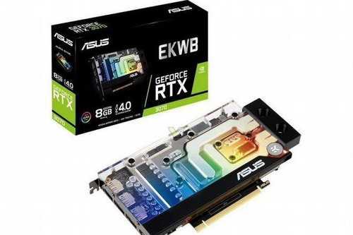Видеокарта Nvidia asus RTX 3070 ekwb 8Гб 256 бит g