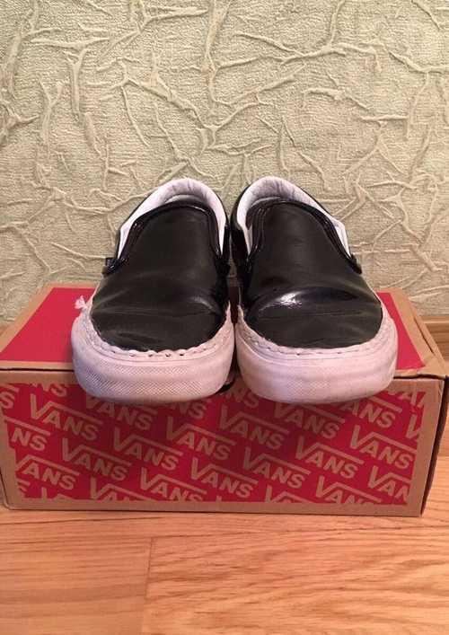 Слипоны Vans чёрные classic slip-on 34,5 размер