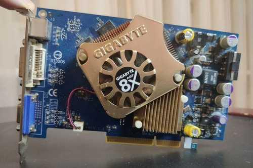 Ретро видеокарта gigabyte GeForce 6600 GT (AGP)